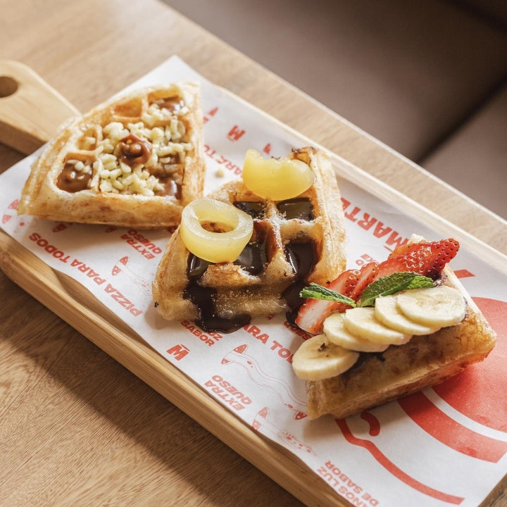 Mini waffles – Marte Pizza - Café