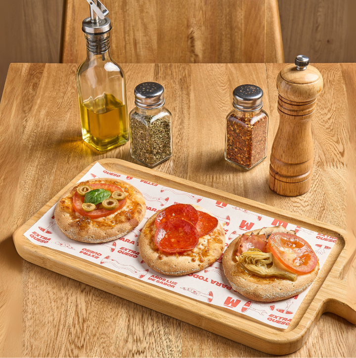 Mini pizzas – Marte Pizza - Café